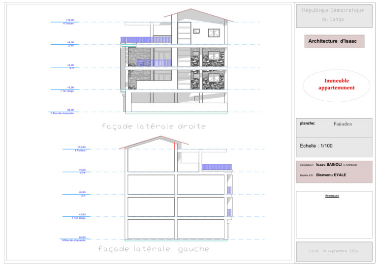 Façade Latérale Droite: Immeuble Appartemment | PDF