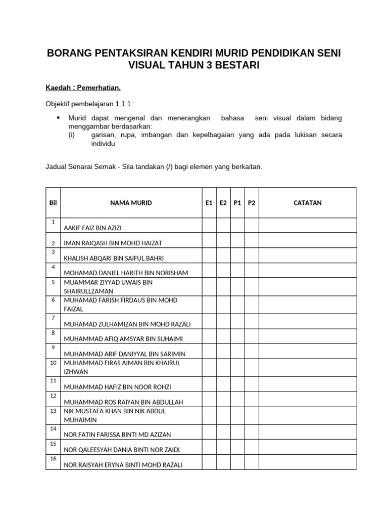 Kaedah Pemerhatian 1 | PDF