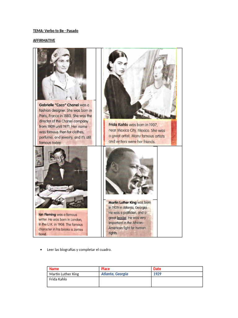 Ingles - Ees 37 - 1er Cuatr - TP 2 | PDF