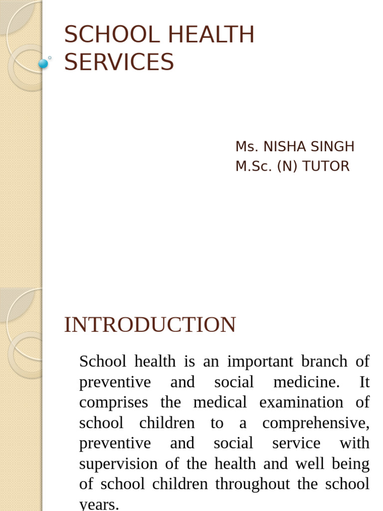 School Health Services | PDF