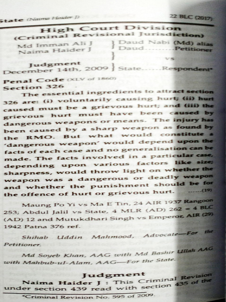 22 BLC (HCD) 134 | PDF