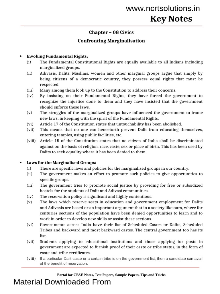 20 Confronting Marginalisation-1 | PDF