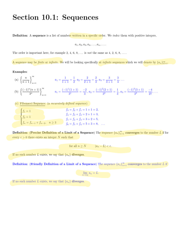 Section 10.1: Sequences: Index | PDF