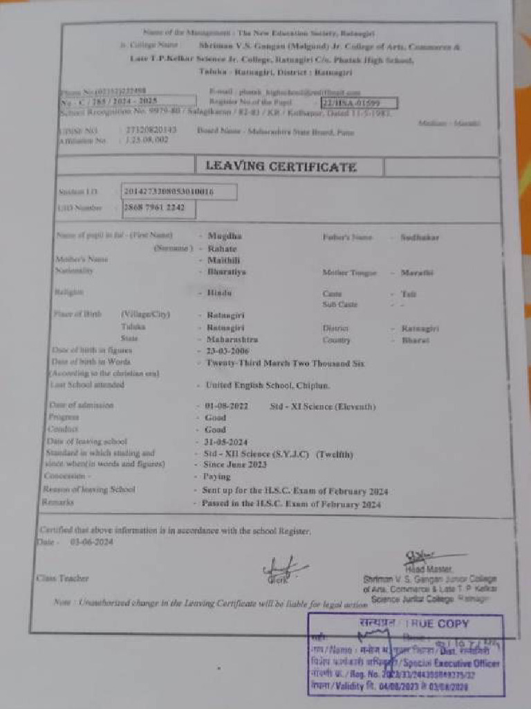 Leaving Certificate | PDF