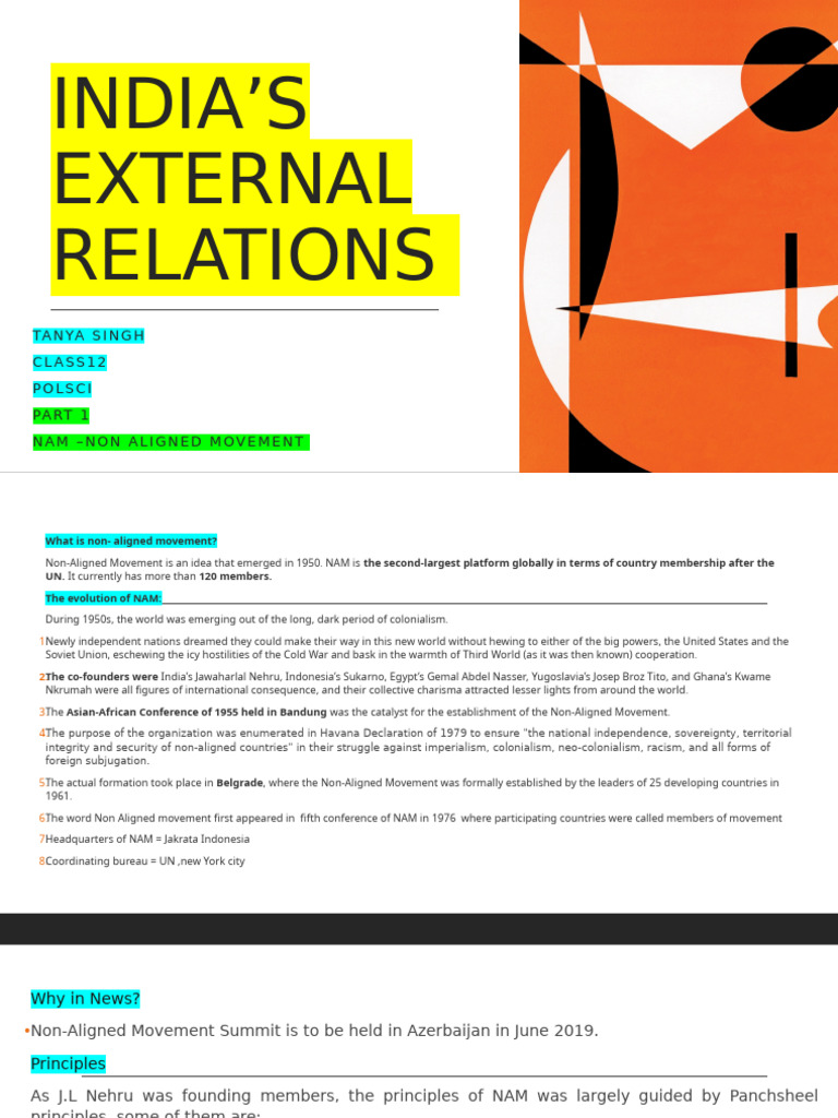 India's External Relations 1 | PDF