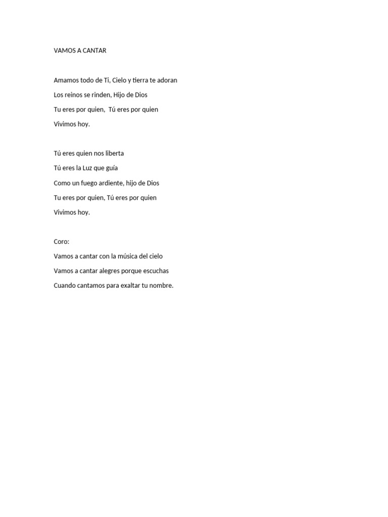 Vamos A Cantar | PDF