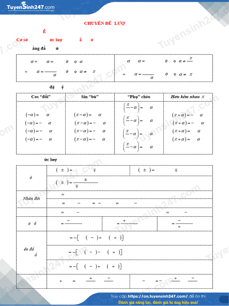 Buoi 1 - Luong Giac (25.06.2024) | PDF