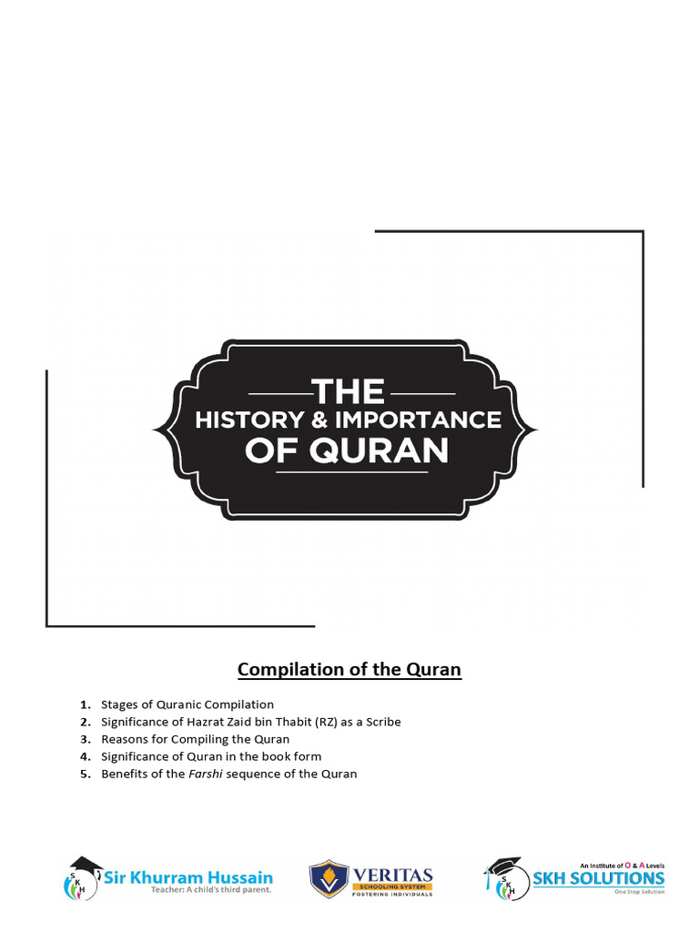 Compilation of Quran | PDF