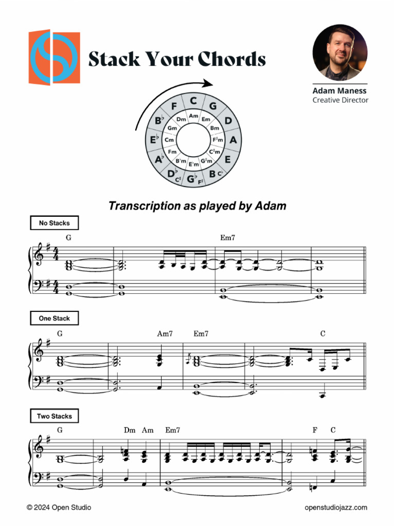 Stack Your Chords - Adam Maness | PDF