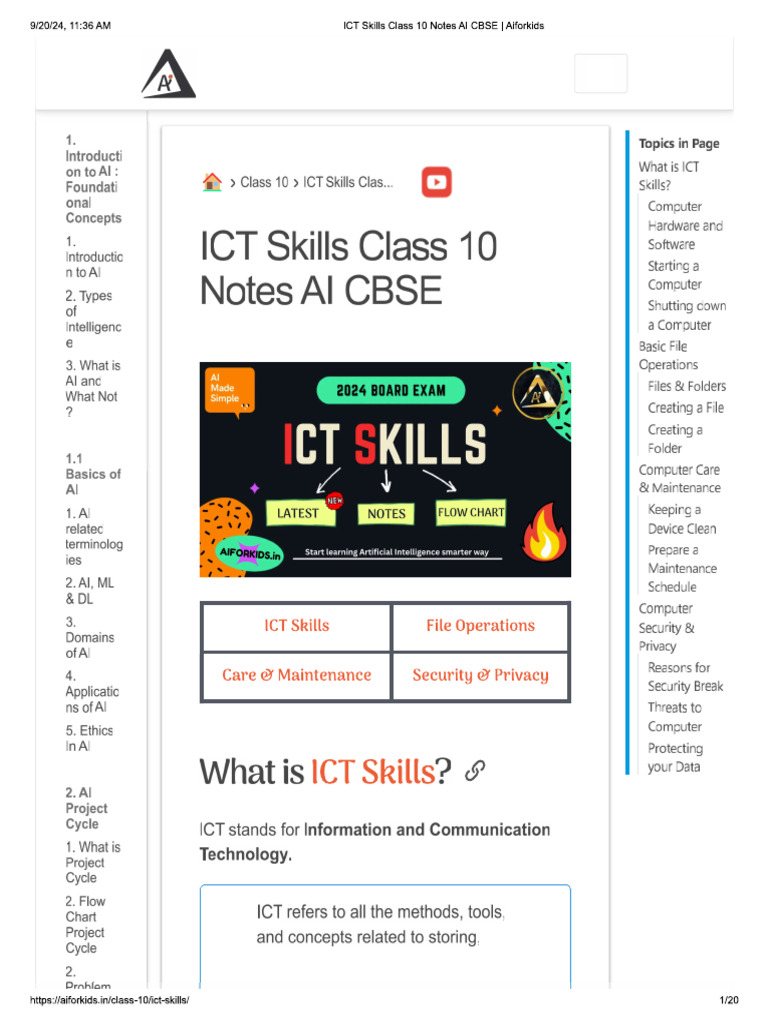 Ict Skills | PDF