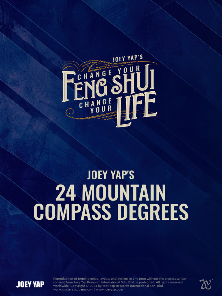Joey Yap's 24 Mountain Compass Degrees | PDF