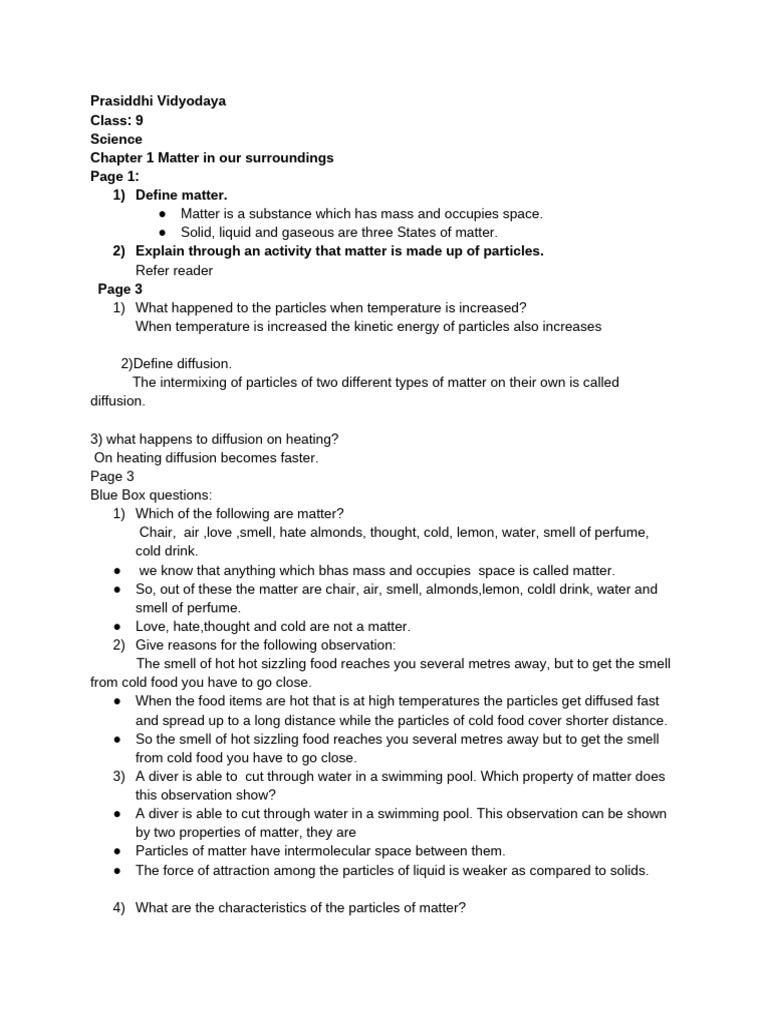 CH 1 Class Work 2 | PDF