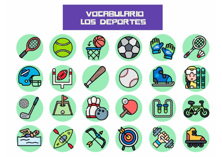 Vocabulario Deportes | PDF