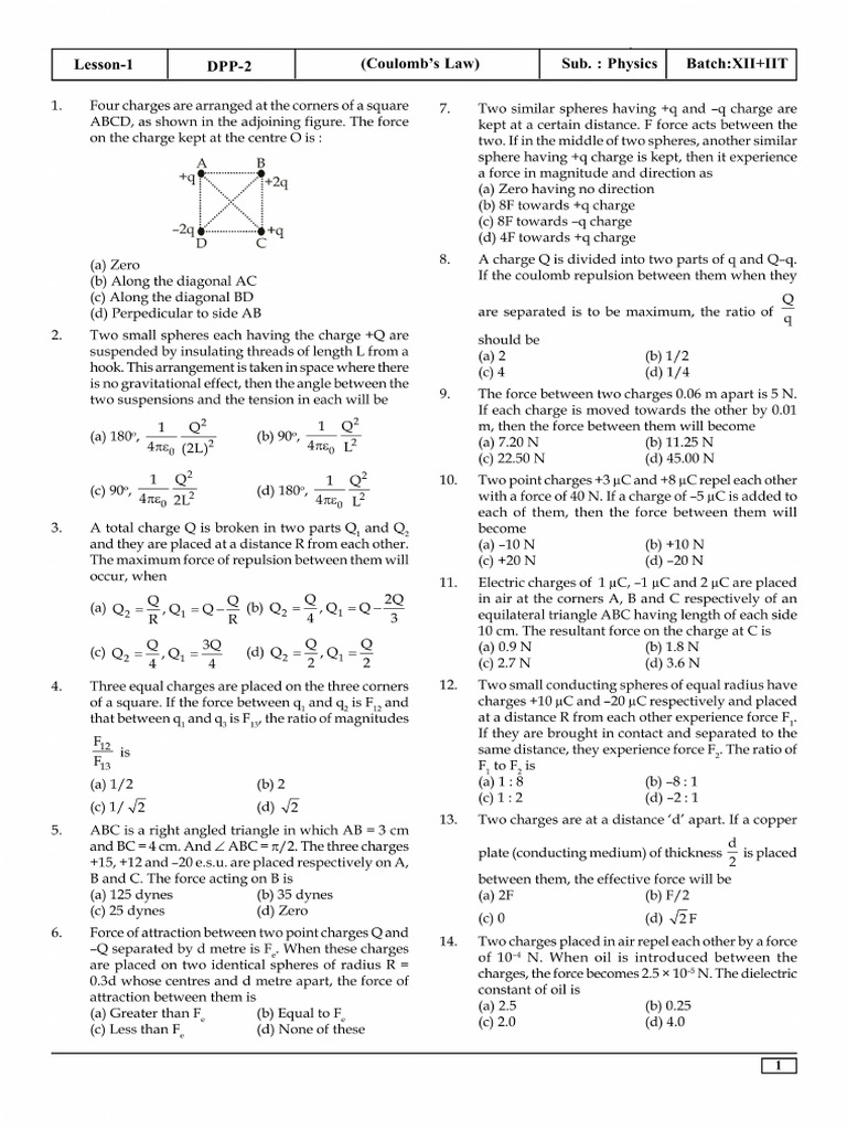 DPP-2 (Electric Charge) | PDF