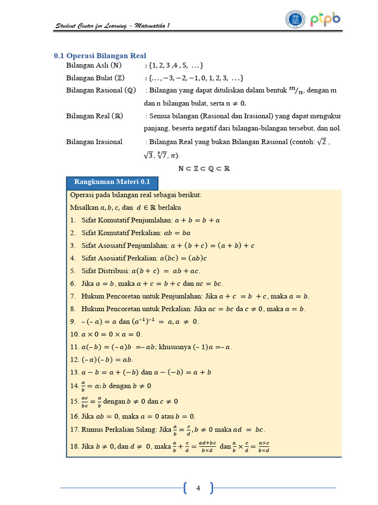 Modul 1 SCL Matematika | PDF