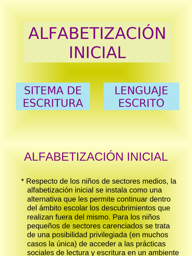 Alfabetizacion Inicial | PDF