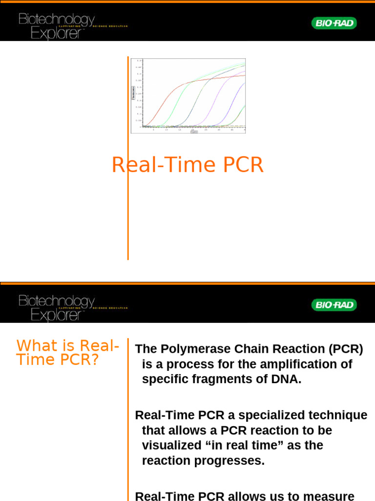 Real-Time PCR Lecture | PDF