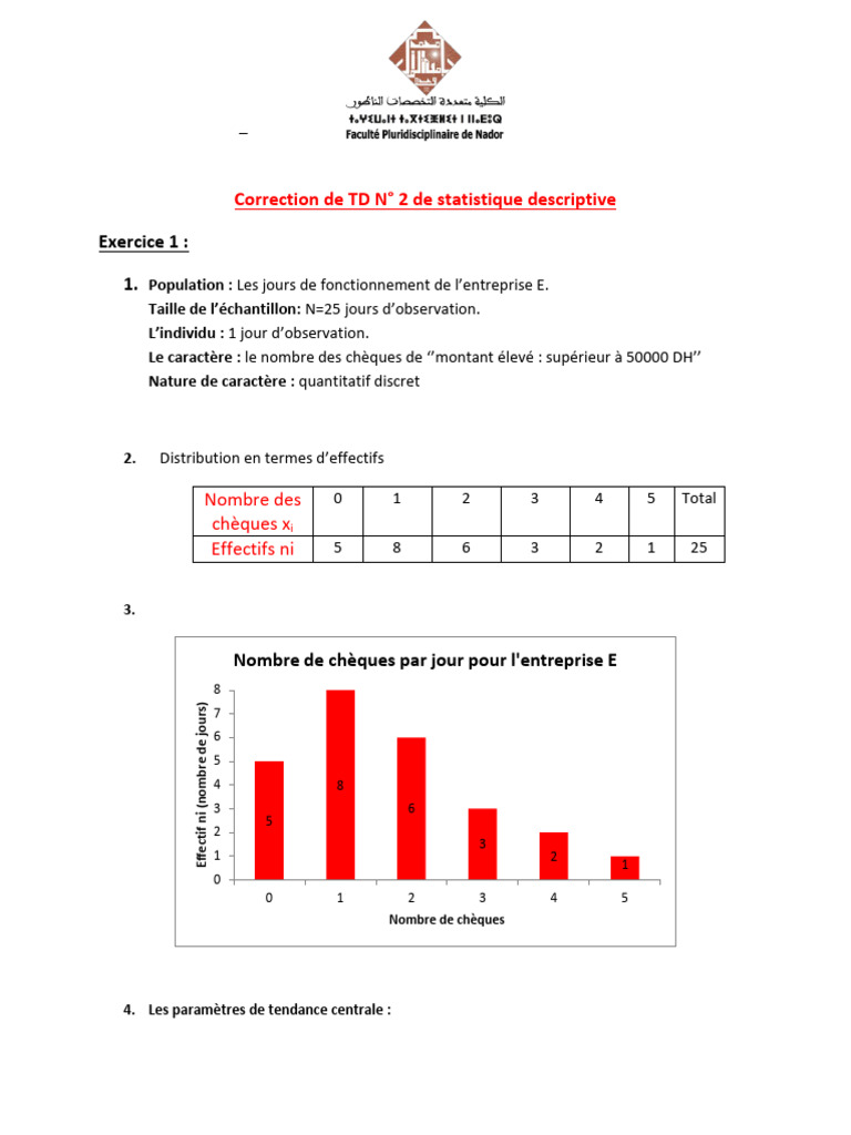 Correction - TD - N 2 - Toufik Chaayra | PDF