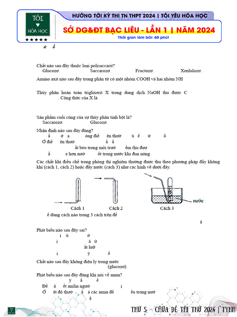 (TYHH LIVE 02) - SỞ GDĐT BẠC LIÊU - LẦN 1 | PDF
