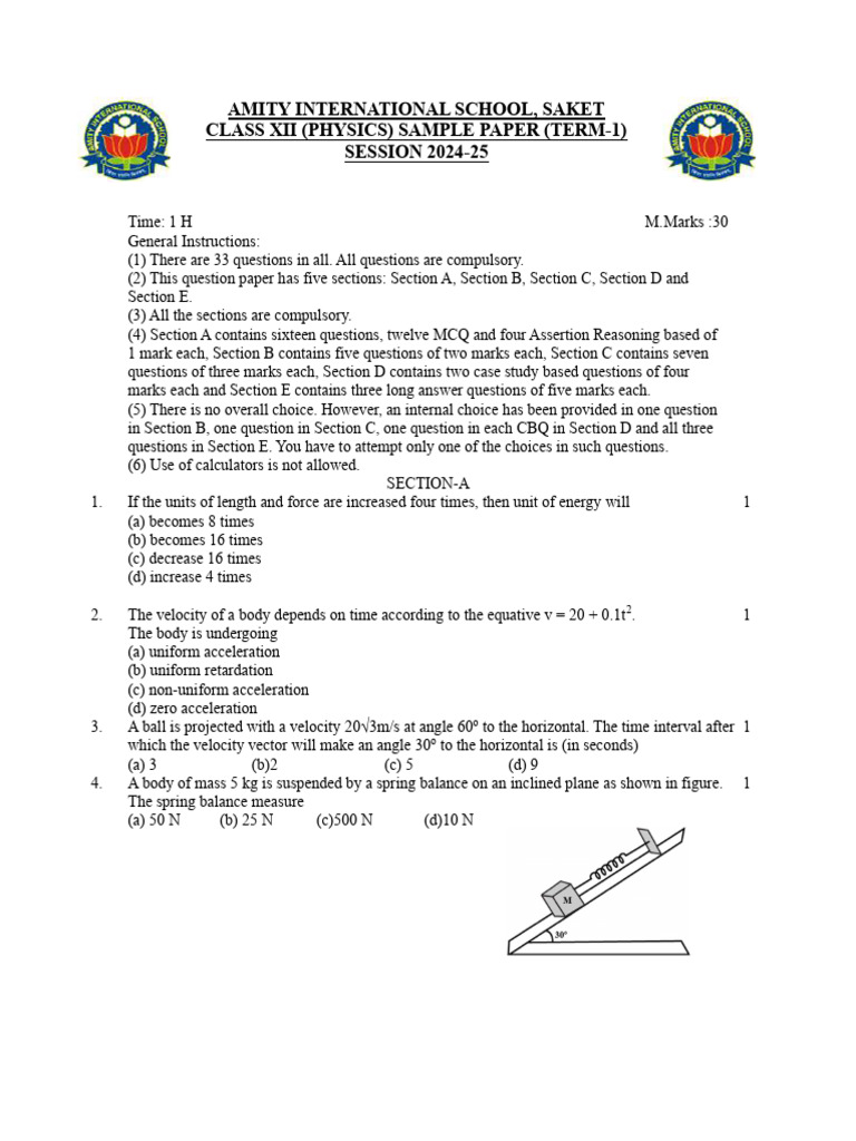 Sample Qp-Physics | PDF