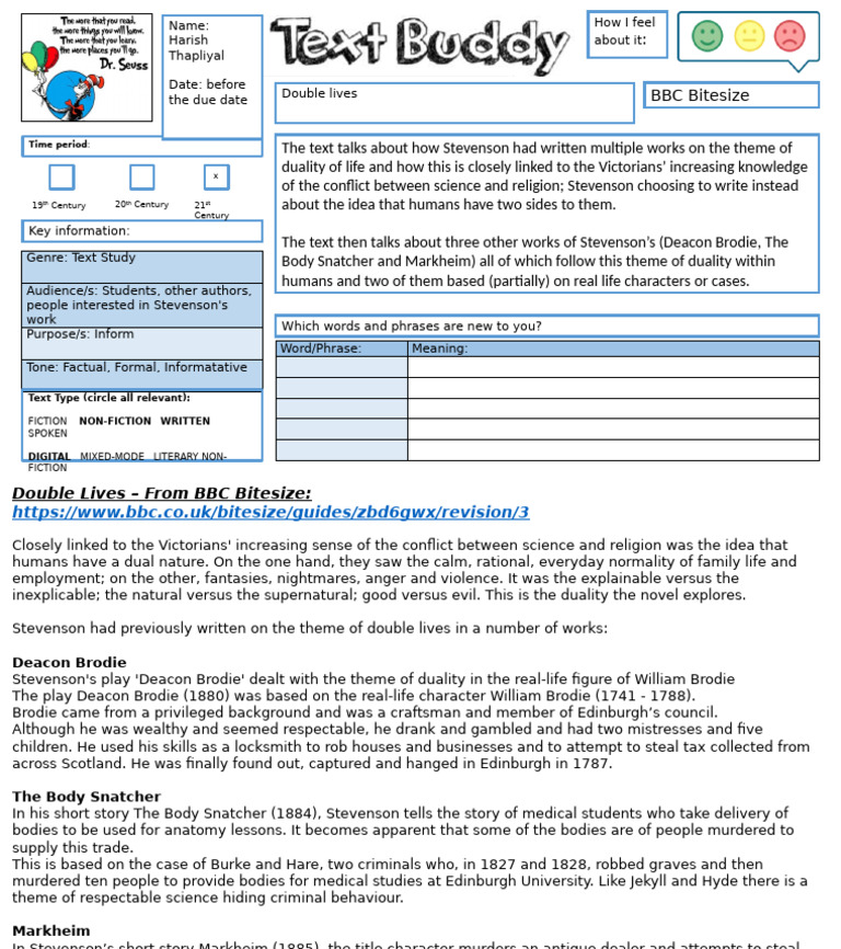 Text - Buddy - Double Lives (Completed) | PDF