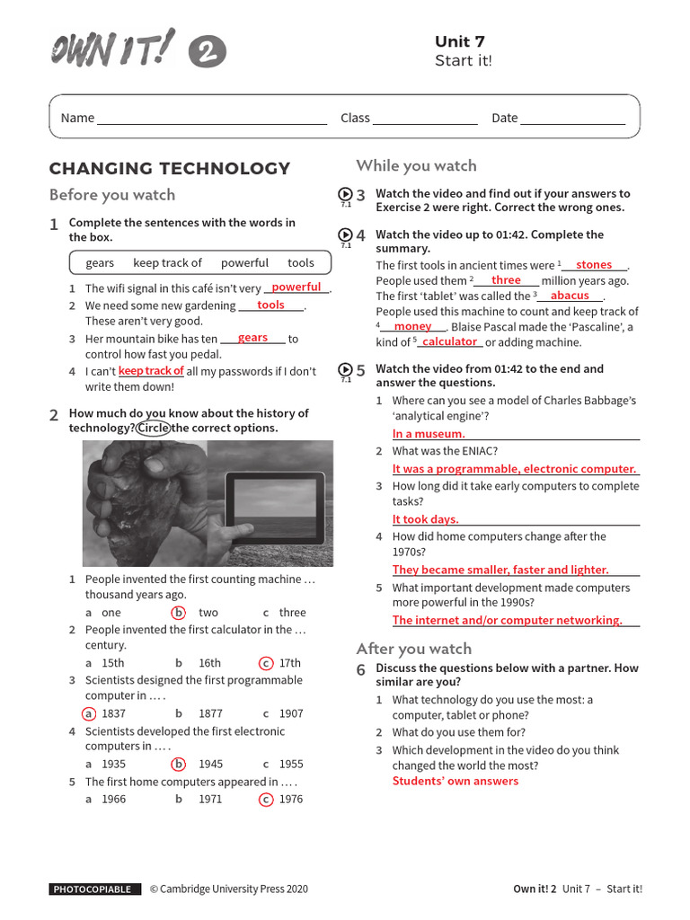 Start It Unit7 With Answers | PDF