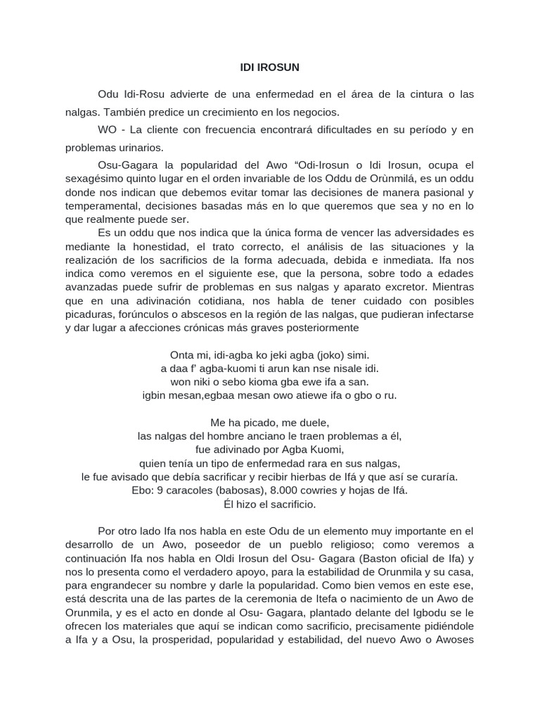 Odi Irosun | PDF