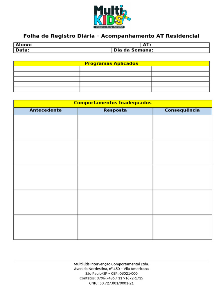 Folha de Registro | PDF