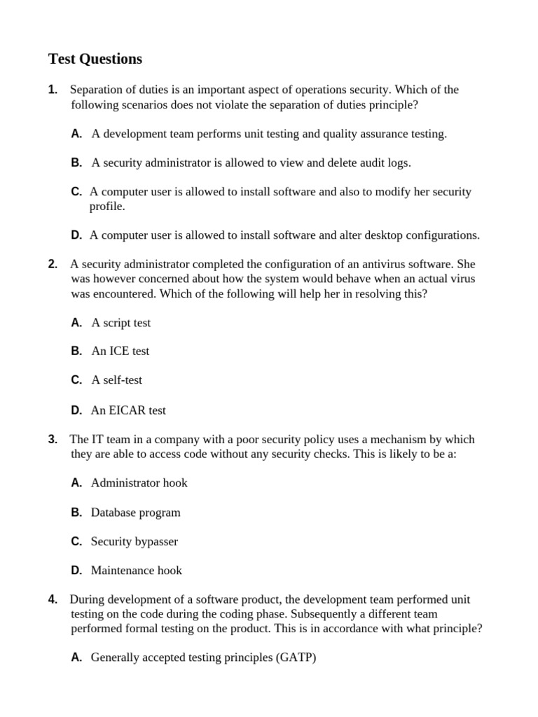 CISSP Exam Prep Questions, Answers and Explanations | PDF
