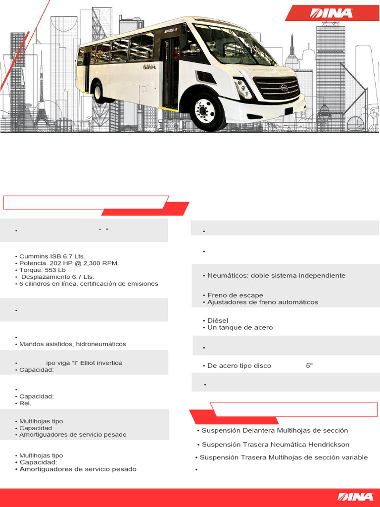 Ficha Tecnica Runner 10 Águila Cummins 2024 | PDF