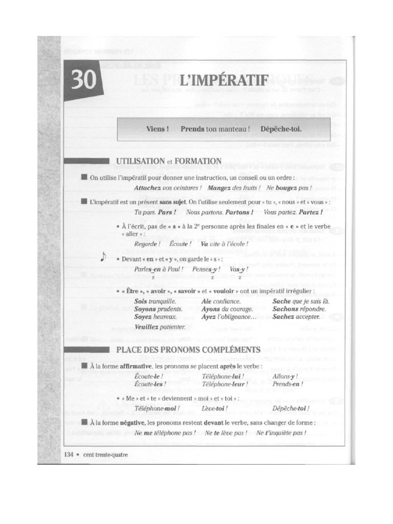 Imperatif | PDF