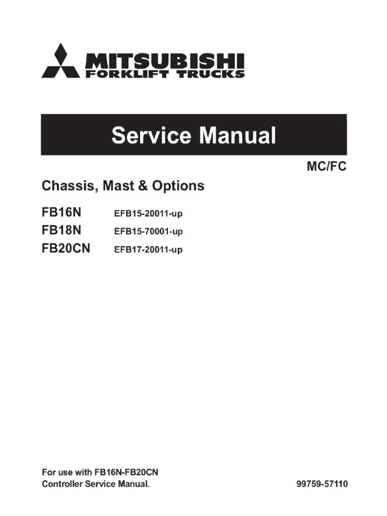 Caterpillar y Mitsubishi fc20 fc25 Etc Service Manual | PDF