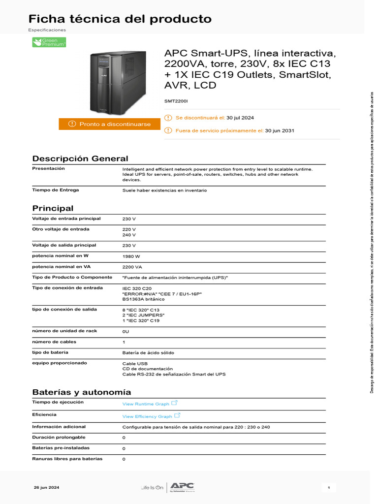 APC_Smart-UPS_SMT2200I | PDF