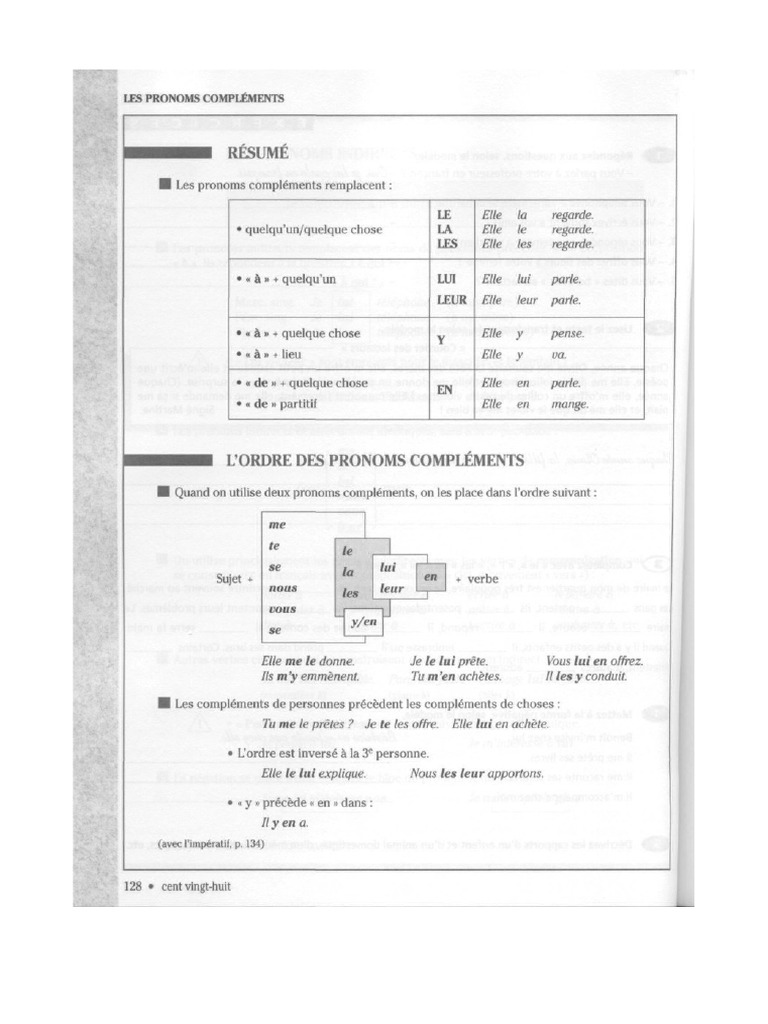 Le Double Pronom | PDF