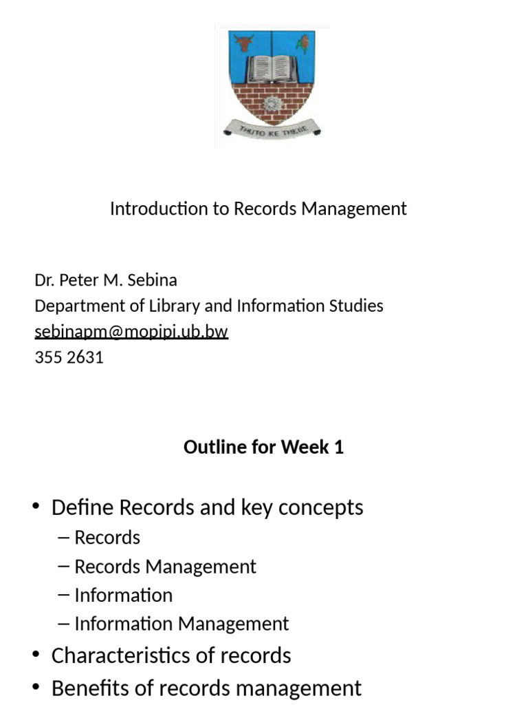 Intro To RM Slides | PDF