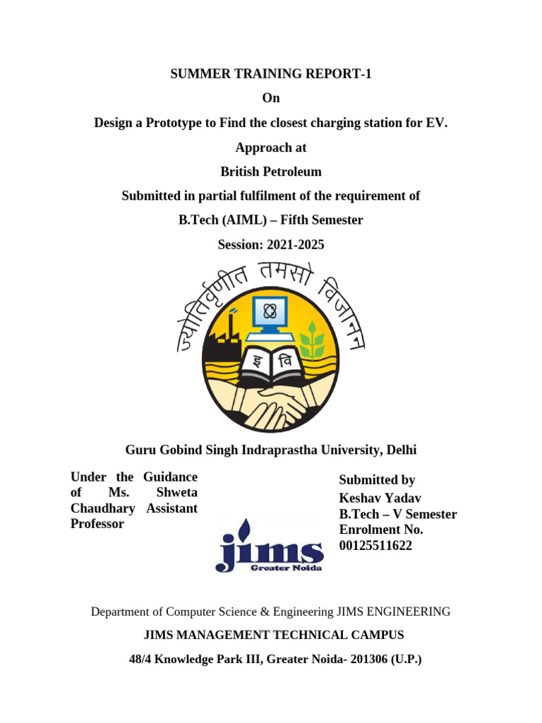 Summer Training Report-1 | PDF