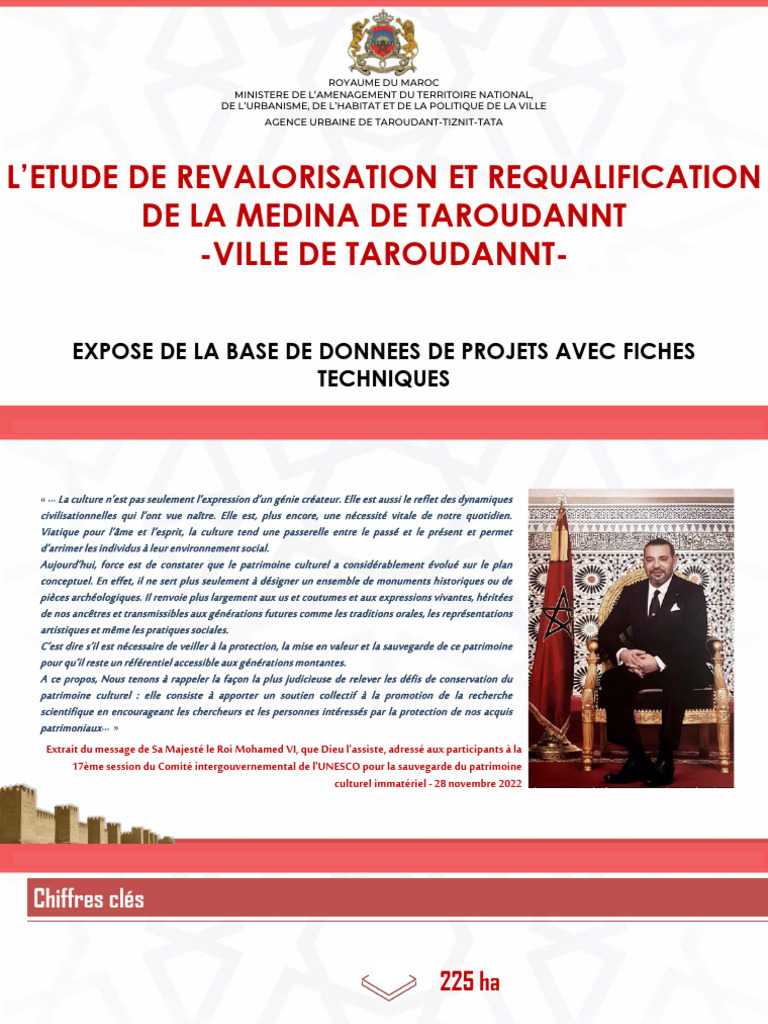 Presentation Mise A Niveau Medina Taroudant | PDF