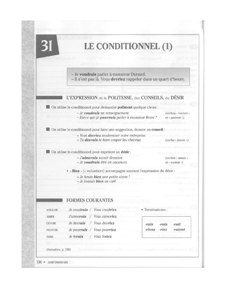 Le Conditionnel | PDF