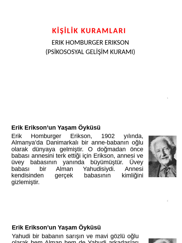 Erik Homburger Erikson | PDF
