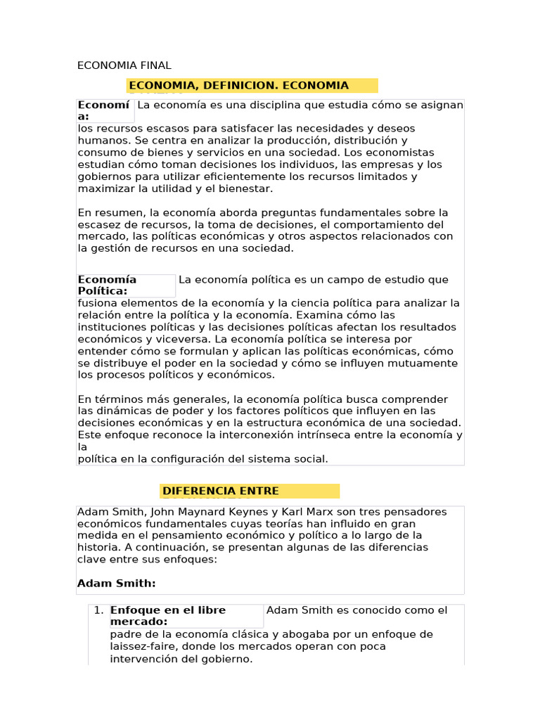 Economia Final PDF | PDF