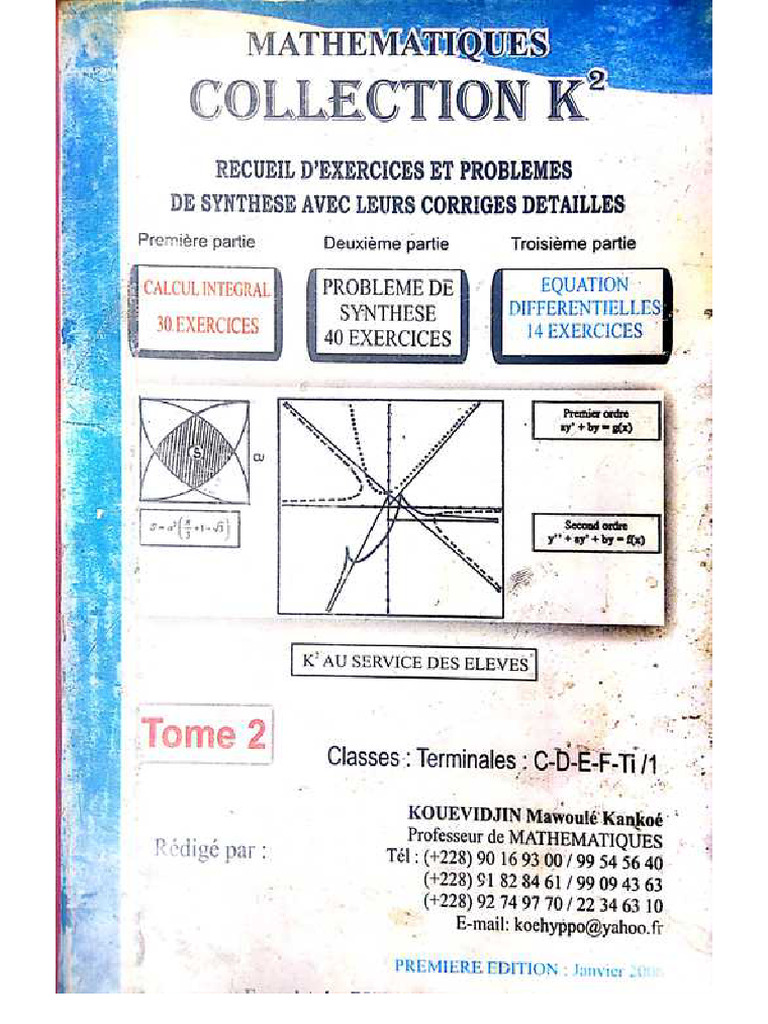 K Tome 2 Problèmes Maths Tle CDEF - Compressed | PDF