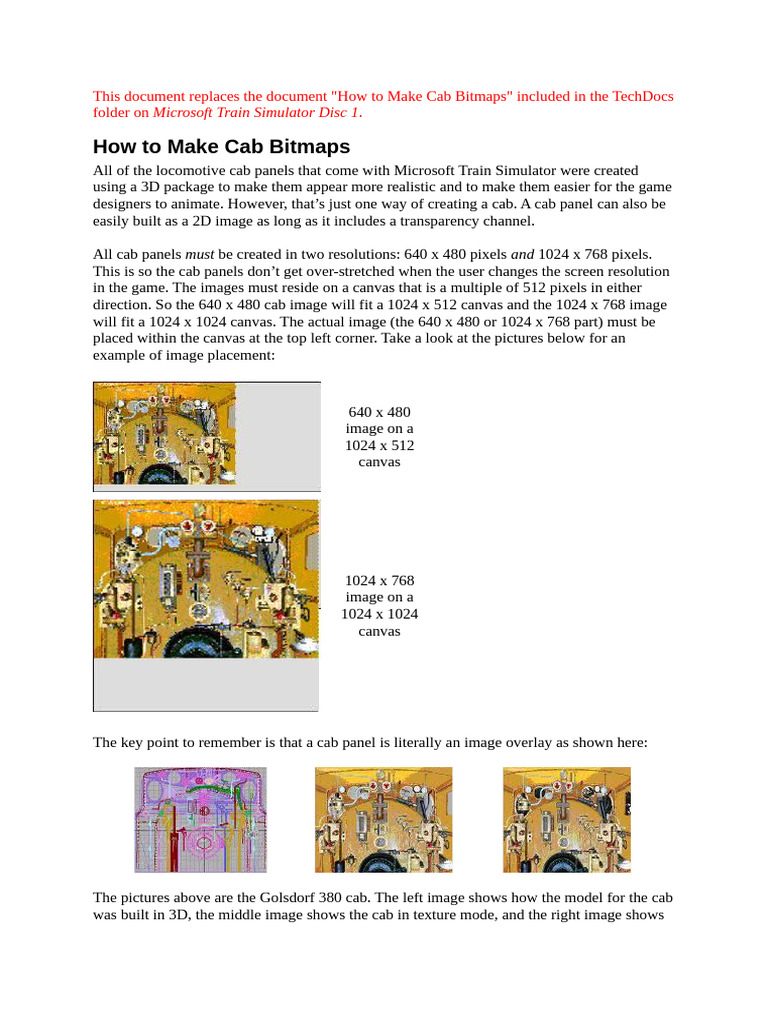 How to Make Cab Bitmaps 1.01 | PDF