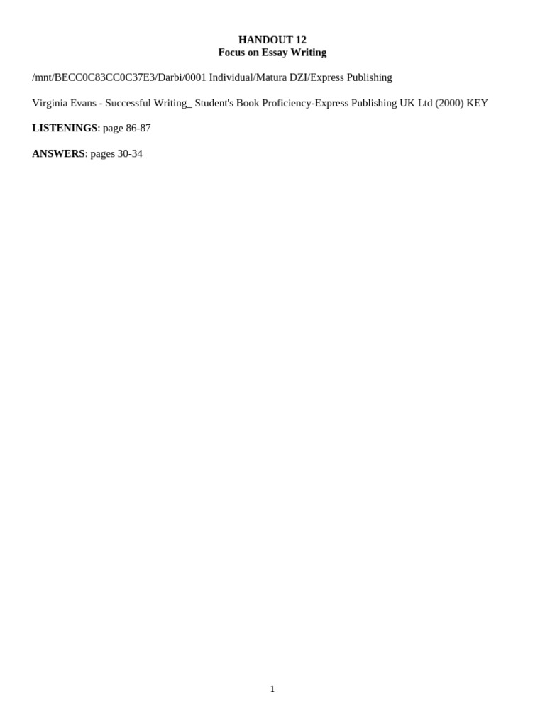 12 Student Handout KEY | PDF