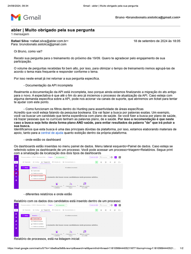 Gmail - Abler - Muito Obrigado Pela Sua Pergunta | PDF