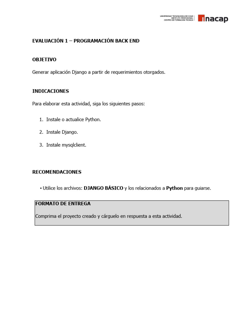 EV1 - PROGRAMACIÓN BACK END | PDF