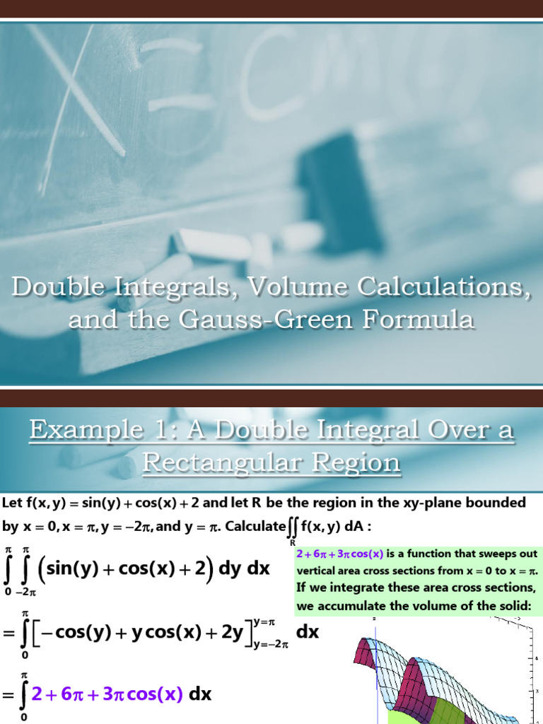 Lesson5 DoubleIntegrals Notes | PDF