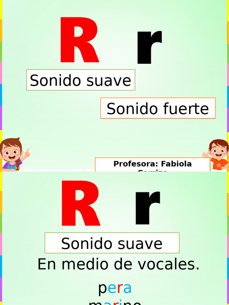 Ppt Letra r Suave y Fuerte | PDF