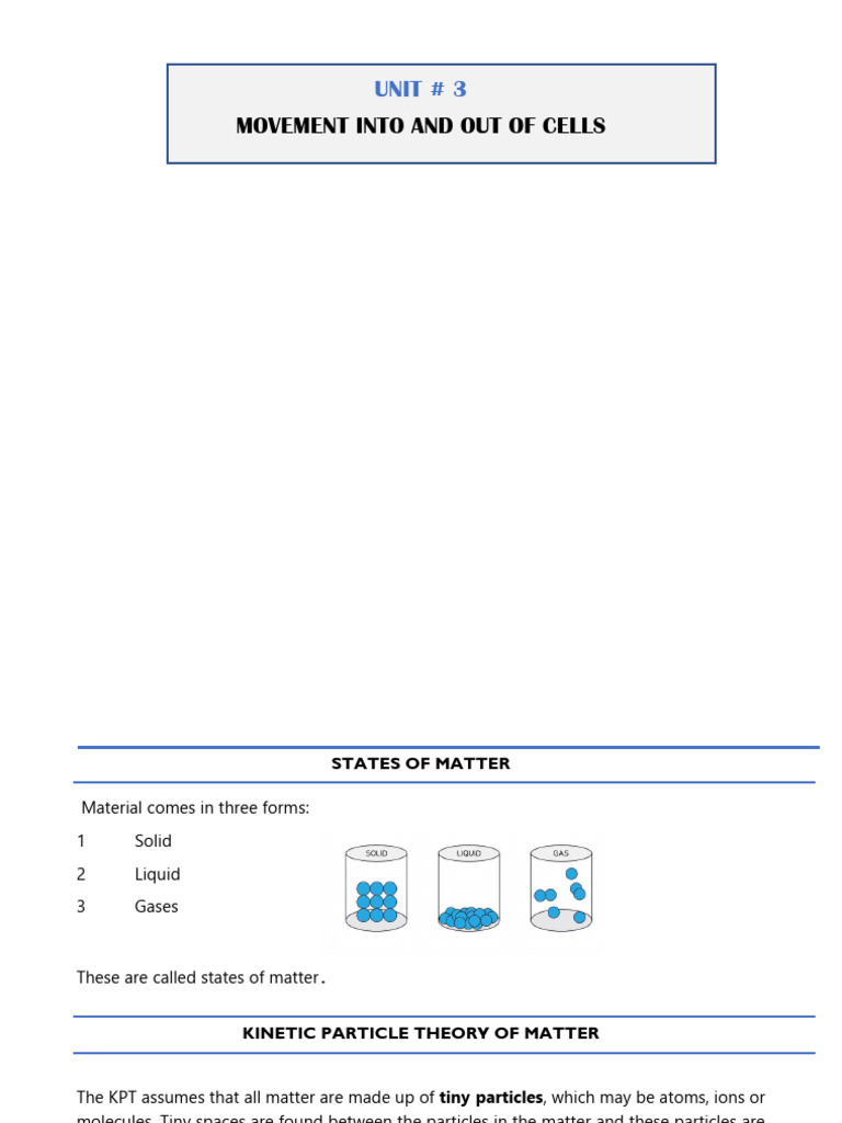 Unit 3 Movement Pdf