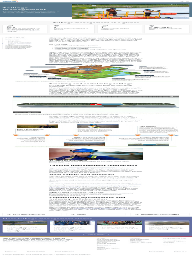 Tailings Management Suncor | PDF