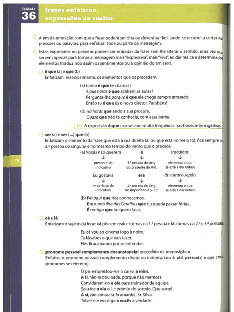 Gramatica Ativa 2 Unid 36 | PDF